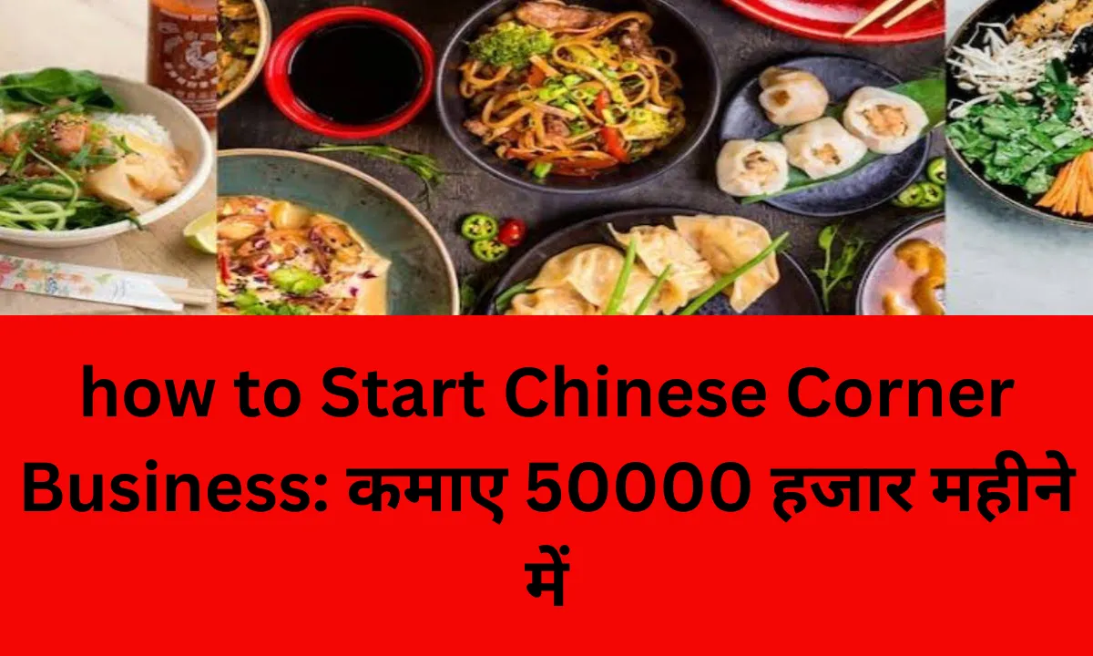 how to Start Chinese Corner Business: कमाए 50000 हजार महीने में